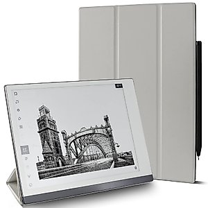 Case for Remarkable 2 Paper Tablet 10.3" 2020 Released, Book Folio Design with Bulit-in Magnet, PU Leather Lightweight Cover Only for Remarkable 2 Beige