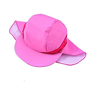 Baby Girl One Piece Swimsuit Sunsuit Long Sleeve Swimwear Rash Guard Toddler Kid Unicorn Bathing Suit Zip with Hat (5-6 Years/110) Pink