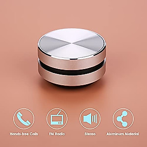 vapeonly Bone Conduction Speaker Bluetooth Turn Anythin into Speaker Small Humbird Speaker Stereo Sound Bone Conducting True Wireless Speakers Sound Box (Silver 1pack)