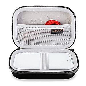 Canboc Hard Case for New Canon Ivy 2 Mini/Canon Ivy Mini/Canon Ivy CLIQ+ CLIQ 2 CLIQ+2 Photo Printer Mobile Wireless Bluetooth Instant Camera Printer, Mesh Bag fit Photo Paper Cable, Black