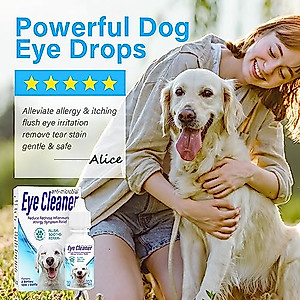 Art of Sport Quick Relief Dog Eye Drops, Say Goodbye to Redness, Irritation,Dryness Infection, Gentle Fomular Cataract Drops for Dogs, Pet Eye Drops
