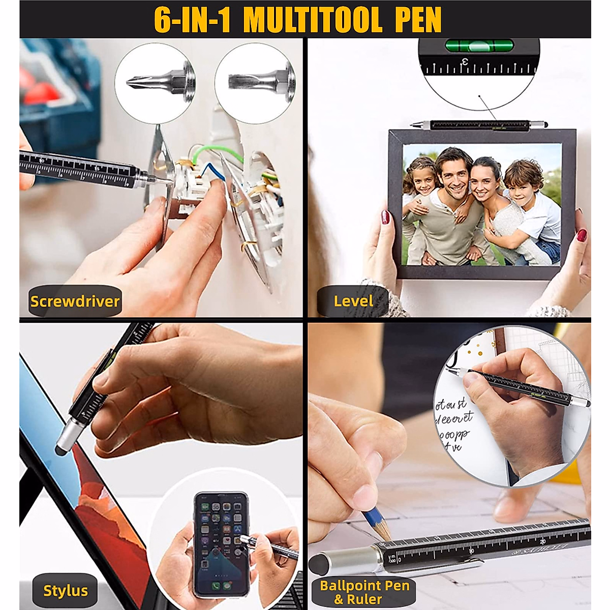 Gifts for Men, Birthday Gifts for Men, Christmas Gifts for Men, Dad, Boyfriend, Husband - Mens Gifts Ideas, Anniversary Unique Gifts for Men, Cool Gadgets for Men with Tumbler Snowflake Multitool Pen