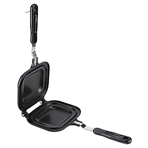 Fry Pan,Double-Sided Multifunction Fry Pan Sandwich Toaster Breakfast Maker Nonstick Baking Pan Sandwich Maker