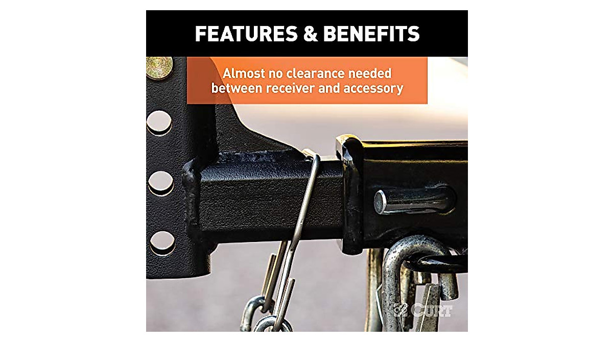 CURT 45807 Trailer Safety Chain Holder - Durable & Easy Use