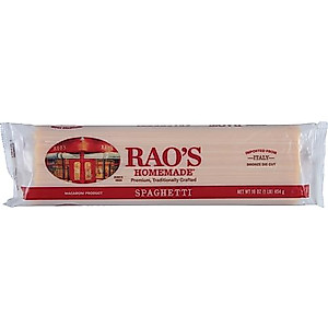 Rao's Homemade Spaghetti Pasta, 16oz, Traditionally Crafted, Premium Quality, From Durum Semolina Flour, Traditional Bronze Die Cut, Imported from Italy