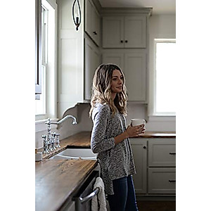 Kingston Brass KS1271ALBS Heritage Bridge Kitchen Faucet, 8-9/16", Polished Chrome