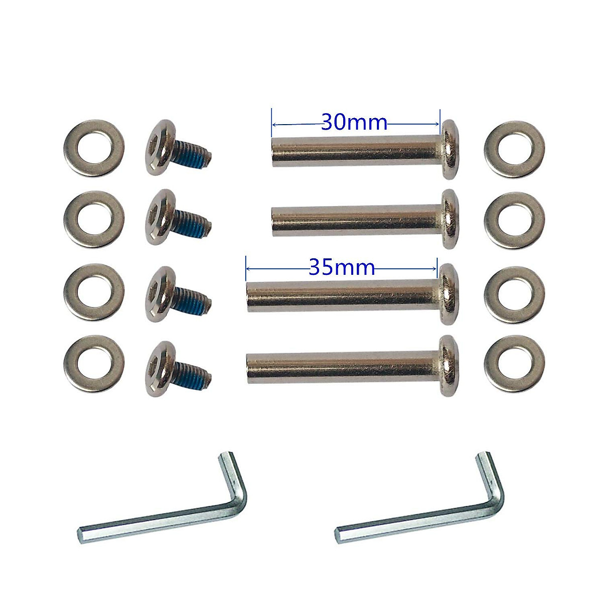 F-ber Luggage Suitcase Wheels 63x24mm/2.48" x0.94'' w/ 6mm ABEC 608zz Bearings, Inline Outdoor Skate Replacement Wheels, Set of (2) Wheels (OD:63 W:24 ID:6 Axles:35 & 40mm)