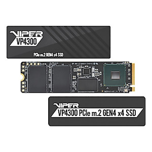 Patriot Viper VP4300 1TB Internal SSD W/HS - NVMe PCIe Gen 4x4 - M.2 2280 - Solid State Drive - VP4300-1TBM28H