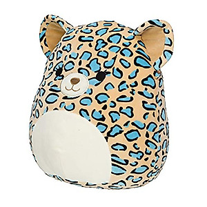 Squishmallows Official Kellytoy Plush 8" Liv The Teal Leopard - Ultrasoft Stuffed Animal Plush Toy
