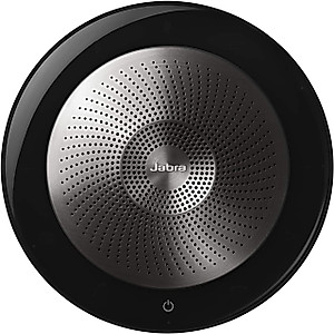 Jabra Speak 710 UC Wireless Bluetooth Speakerphone with Link 370 USB Adapter – Portable Conference Speaker for Holding Meetings Anywhere with Immersive Sound - Certified for Zoom & Google Meet