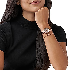 Michael Kors Women's Allie Quartz Watch with Stainless Steel Strap, Rose Gold, 12 (Model: MK1039)