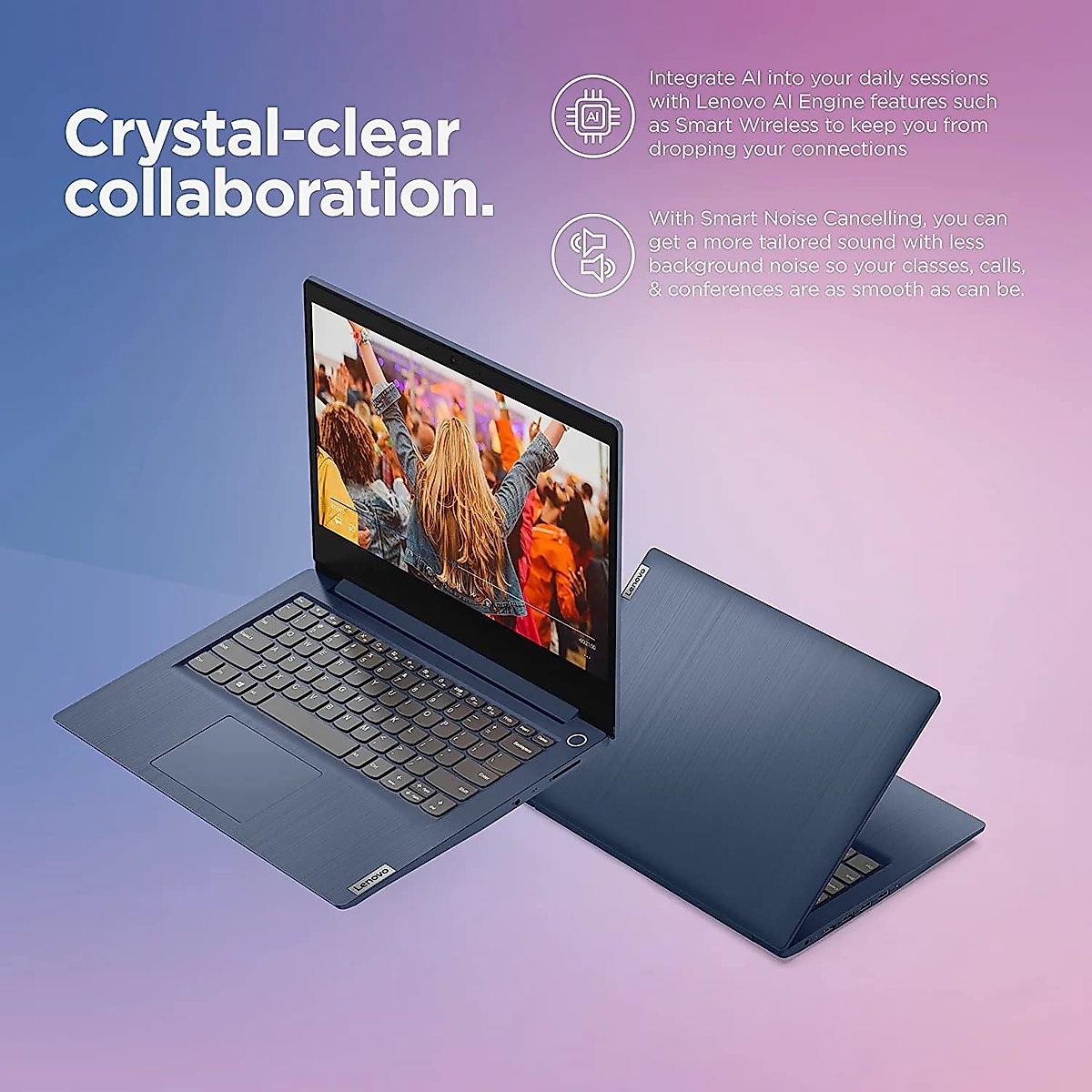 Lenovo 2023 IdeaPad 3 14” FHD IPS Laptop 10-Core 12th Intel i5-1235U Iris Xe Graphics 16GB DDR4 512GB NVMe SSD WiFi AX HDMI USB-C w/DP Webcam Backlit Keyboard Fingerprint Windows 11 Home w/RE USB
