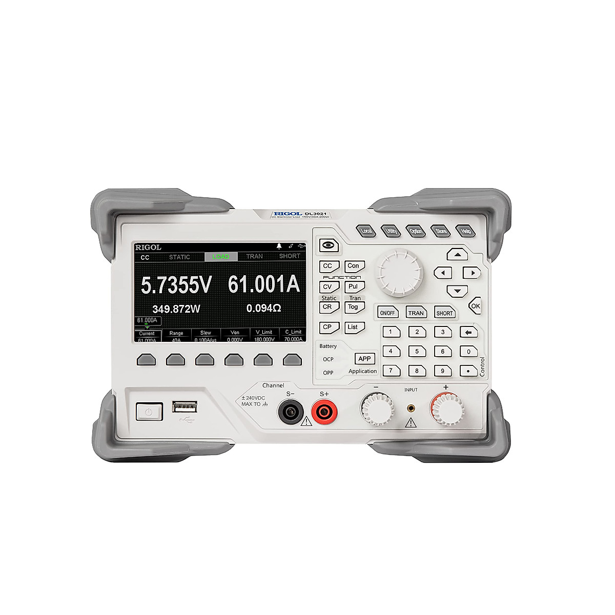 Rigol DL3021 Programmable DC Electronic Load,DC 150V/40A,200W Total Power,15kHz Highest Frequency,Readback Resolution 1mV/1mA