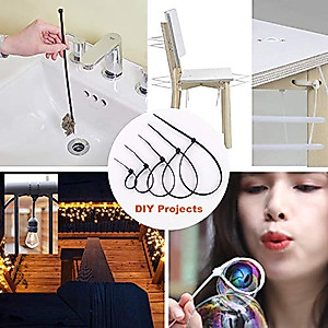 Zip Ties Heavy Duty 250 lb 20 Inch, Extra Long Cable Ties Wide Plastic Wire Tie Wraps Strong Ties Industrial Zipties Outdoor Use Black 30 Pieces