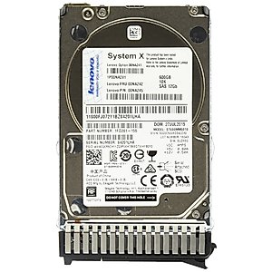 Lenovo 00NA241 System X 600GB 2.5" 10K SAS HDD FD Only 64 MB Cache 2.5" Internal Bare or OEM Drives