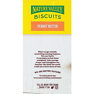 Nature Valley Biscuit Sandwiches, Peanut Butter Snack, 5 ct, 6.75 OZ