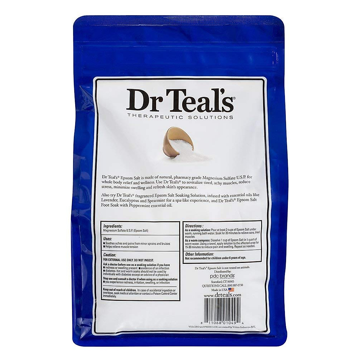 Dr. Teal's Therapeutic Soak Gift Set (3 Pack, 6lbs Ea.) - Unscented Soaking Solution Blended with Pure Epsom Salt - Ease Aches & Pains, Speed-Up Recovery Time - at Home Pain Remedy