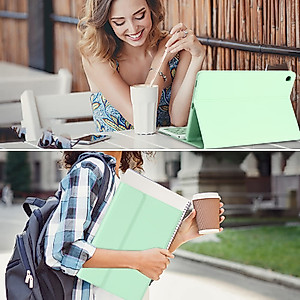 Keyboard Case for Samsung Galaxy Tab S6 Lite 10.4 Inch 2022/2020, Galaxy Tab S6 Lite SM-P610/P613/P615/P619 Tablet Cover Case with Detachable Wireless Keyboard S Pen Holder, Green