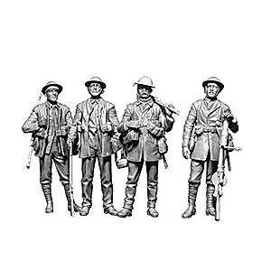 Master Box Models 1/35 British Infantry Somme Battle Period 1916-5 Figures Set