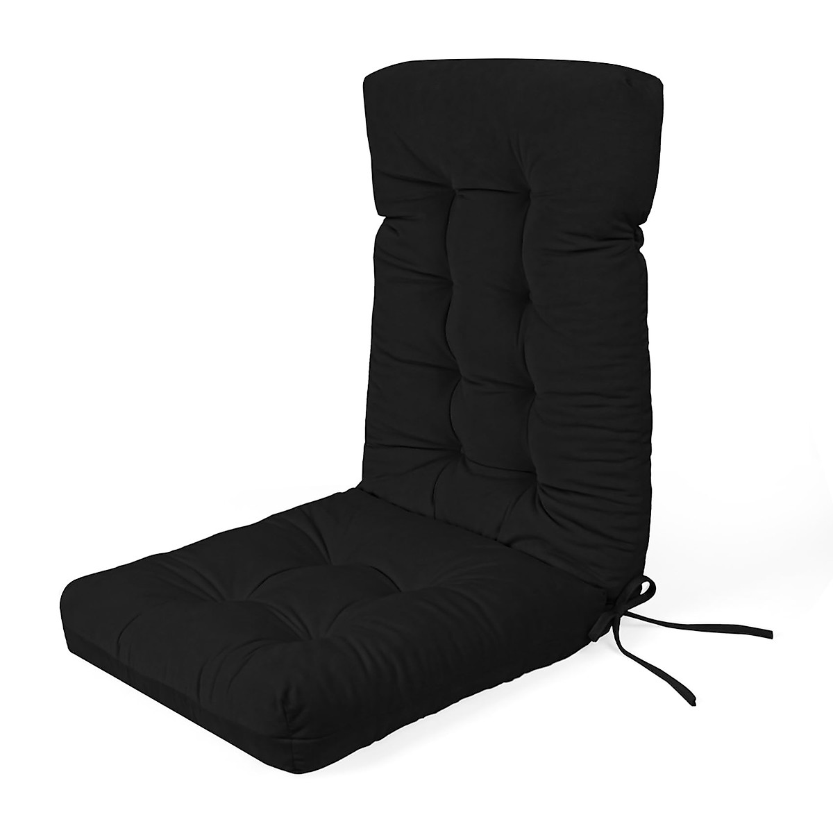 ROFIELTY Rocking Chair Cushion. Padded Tufted Rocking Chair Cushions Indoor. Double Non-Slip Delicate Tufted Rocking Chair Cushion. (Night Black, 42X18X3)