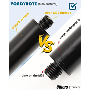 Vondynote Speaker Pole for Subwoofer Height Adjustable Fits M20 Threaded Mount and 35mm Mount Speaker Extender
