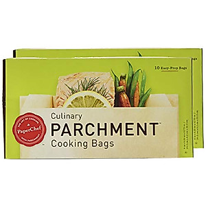 PaperChef PC5003 (2 Pack) Parchment Paper Nonstick Cooking Bags, 10-ct/Box, 1483, Tan