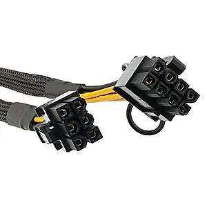 Zahara 50cm 10pin to 6+8(pin) Power Adapter PCIE Cable Replacement for HP ProLiant DL380 G9 DL380E DL380 G8 and GPU