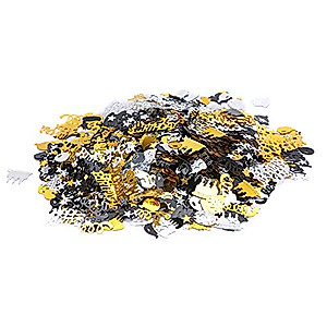 Sempoda 1 Bag Confetti,Acrylic Balloons Stars Ribbons Shape Birthday Wedding Decoration,Table Scatter Confetti Decorations for Birthday Party, Baby Shower,DIY Arts and Crafting