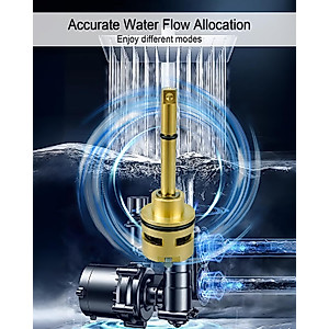 6 Setting Diverter Cartridge Replace RP51919 Fit for R11000 R22000, 6 Way Shower Faucet Valve Brass Faucet Replacement