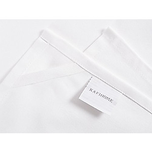 KAF Home White Kitchen Towels, 10 Pack, 100% Cotton - 20 x 30, Soft and Functional Multi-Purpose, Baking, Cooking, Cleaning, Printing, Monogramming, and Embroidery (Plain Weave)