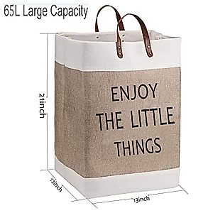 Laundry Baskets Collapsible Linen Clothes Laundry Bag for Bedroom Laundry Hampers Clothes Storage Organier for Bathoom Home for Storage Toys and Clothing in Bedroom, Bathroom Foldable Laundry Hamper