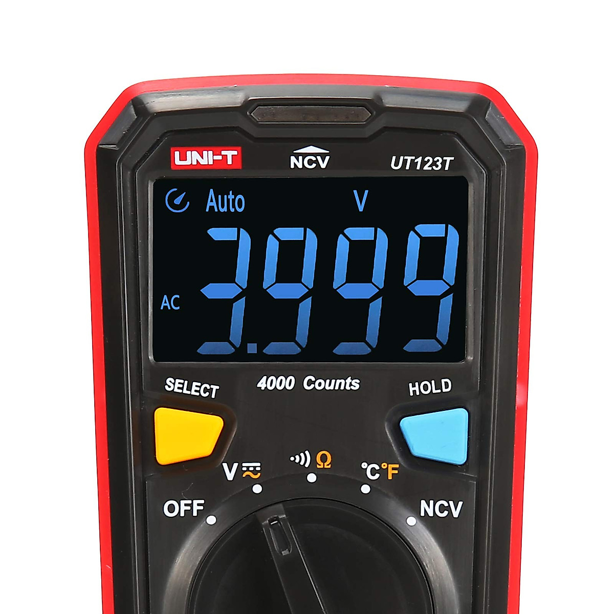 UNI-T Residential Multimeter Kit UT123T Digital Voltmeter Ohm Meter 4000 Counts Auto Ranging NCV with Test Leads Thermocouple