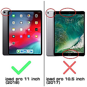 SUPCASE UB Pro Series Case for iPad Pro 11 2018 Release, Support Pencil Charging with Built-in Screen Protector Full-Body Rugged Kickstand Protective Case (Black)