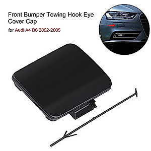 Tow Hook Cover,Front Bumper Towing Hook Eye Cover Cap for A4 B6 2002-2005 8E0807241C