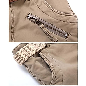 Tactical Trousers Mens Fleece Lining Winter Warm Camping Hiking Pants Multi Pockets Combat Cargo Work Pants