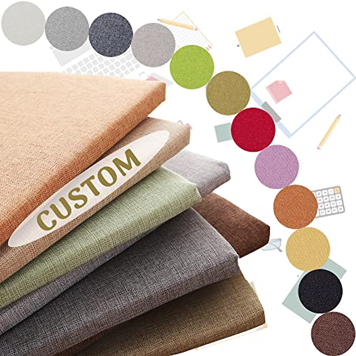 Custom Bench Cushion for Indoor Furniture, Washable Window Seat Cushions Indoor, Non-Slip Custom Bench Cushion with Removable Cover, for Indoor Outdoor Bench Patio Furniture