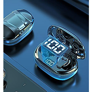 EBAKIN YH09 True Wireless Earbuds Bluetooth 5.1 Deep Bass Headphones with Charging Case Touch Control IPX7 Waterproof Sports Earphones in-Ear Built-in Mic Headset for iPhone and Android