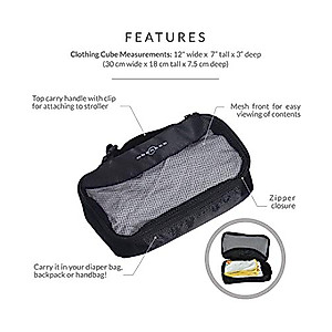 Obersee Oslo Diaper Bag Backpack with Detachable Cooler, Silver Grey