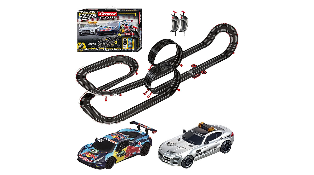 Carrera DTM Power Run Slot Car Race Track Set | Fast-Paced Racing for Kids