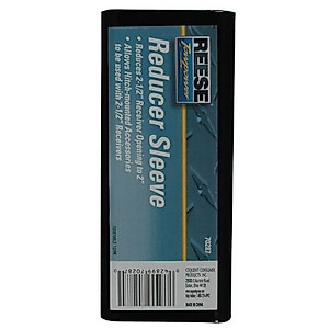 Reese Reese Towpower 7028700 Class V Heavy Duty Ball Mount Adapter Black, 2.5" to 2"