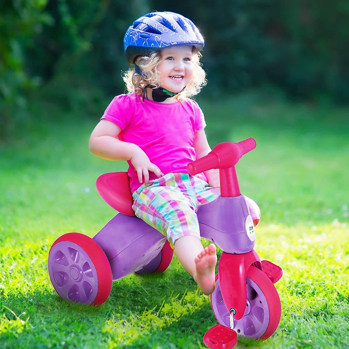 Costzon Kids Tricycle, Baby Balance Bike Walker with Foot Pedals, BB Sound and Storage Box, Lightweight, Rider Trike for Toddler 1 2 3 Years Old Indoor Outdoor, Children 3 Wheels Bicycle Toy (Purple)