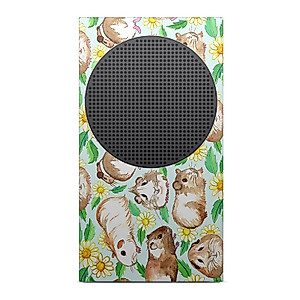 Head Case Designs Officially Licensed Micklyn Le Feuvre Guinea Pigs And Daisies In Watercolour On Mint Art Mix Vinyl Sticker Gaming Skin Decal Cover Compatible With Xbox Series S Console