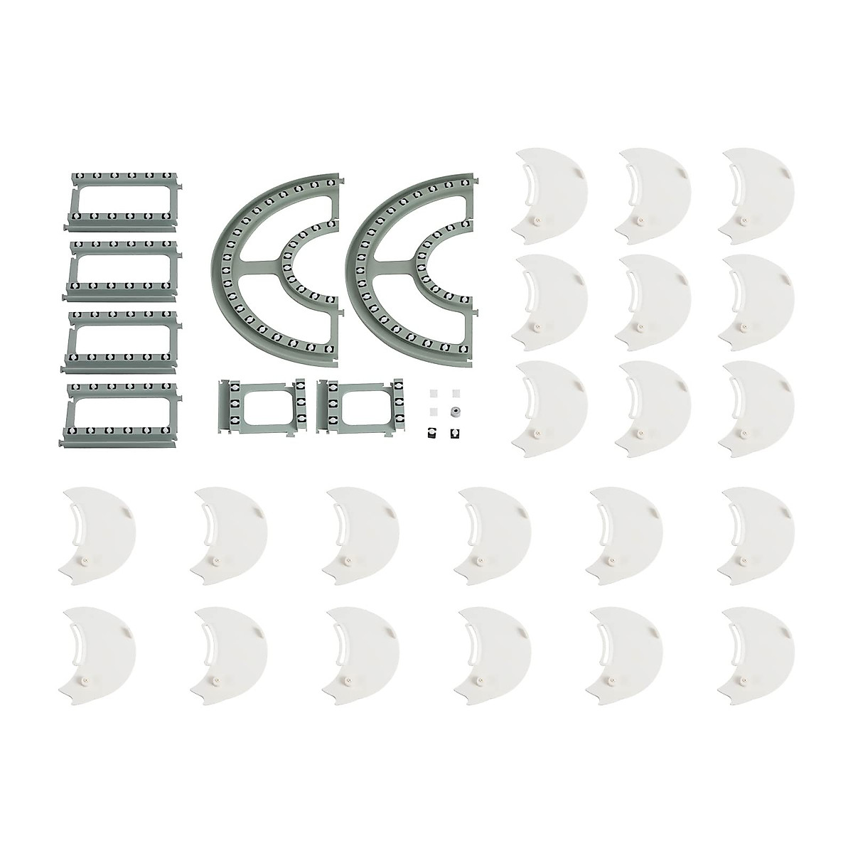 LYNICESHOP 360° Manual Swivel Adjustable Dining Table, Rotating Food Turntable Food Serving Dining Table Food Serving Train Dining Table Turntable for Dining Room Party