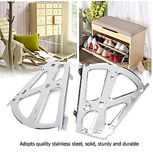 BROLEO Shoe Rack For Door Hanging, Shoe Rack With Doors, Enclosed Shoe Rack, Sturdy Shoe Rack For Doors Wall Shoe Cabinet For Shoes Rack For Shelf (2 Tier)