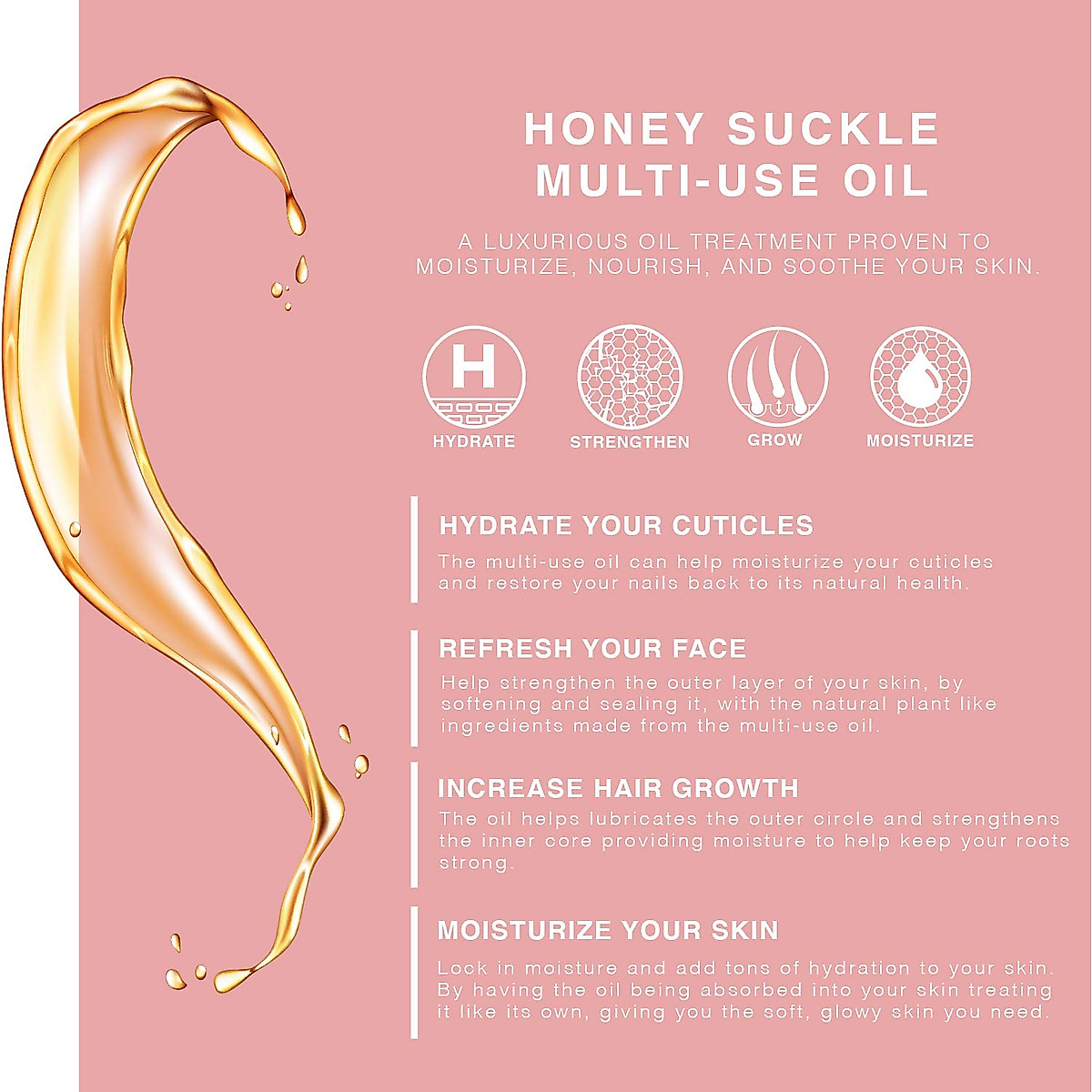 Provence Multi-Use Face, Body & Hair Oil - Hydrates Skin, Restores Shine - With Apricot, Coconut Oil & Vitamin E - 4 Fl Oz