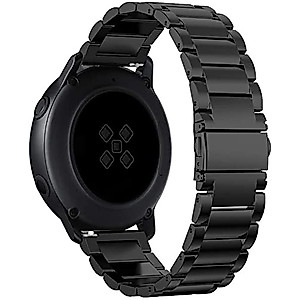 Compatible for PUREROYI Military Smart Watch Band, Quick Release Stainless Steel Metal Replacement Straps Compatible for PUREROYI C20 Pro Smartwatch, Rgthuhu NX3, Moowhsh HM09 Smartwatch (Black)