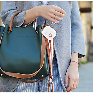 Case for Airpods 2nd Generation Case,Aesthetic Heart Cute Airpods Case,Airpod Case 1st Generation,Clear Kawaii Airpod Case Cute Cover with Keychain for Women Girls Mens (Red Heart 1st/2nd Case)