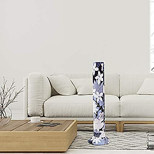 Garneck Tower Fan Dust Cover Dust Proof Fan Protective Cover Flower Pattern for Pedestal Fan Floor Fan Standing Fan Decoration (Dark Blue)