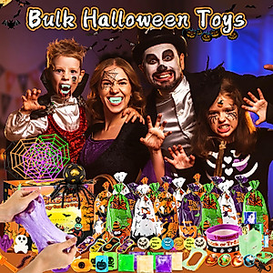 212 PCS Halloween Party Favors for Kids, Bulk Halloween Toys for Kids Halloween Treats Bag Stuffers Party Supplies Decor, Non-Candy Halloween Treats Prize Toy, Fun Halloween Gifts Goodie Bags Fillers