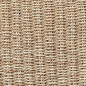 Household Essentials Rolling Seagrass Wicker Storage Seat